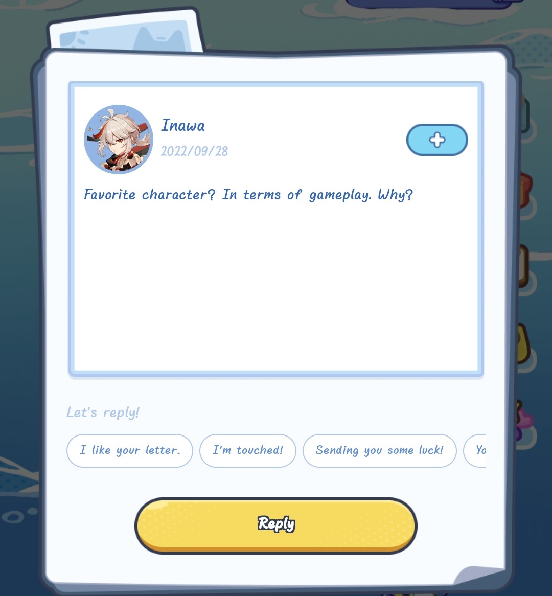 Such insightful question... | HoYoLAB