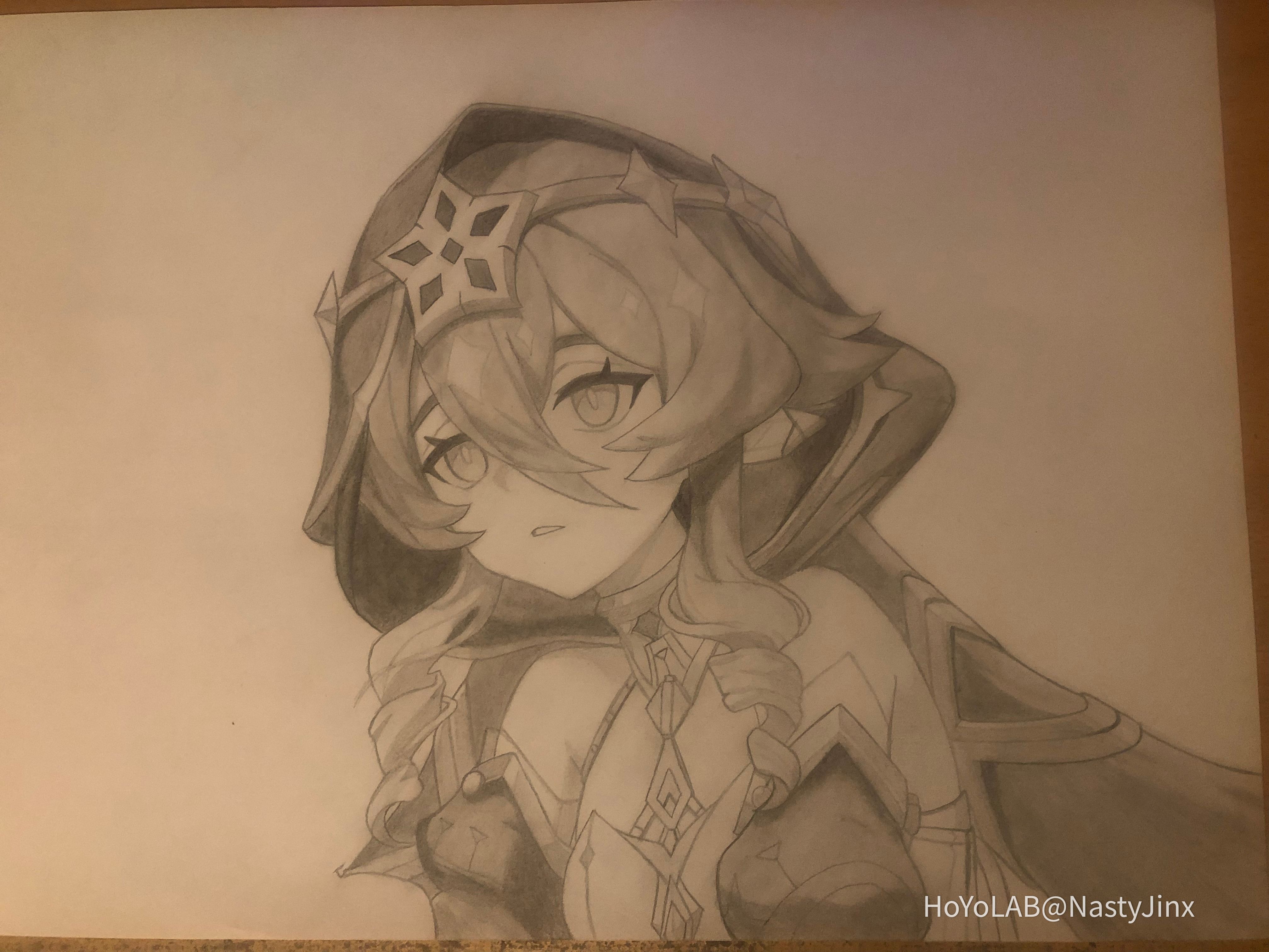 Layla drawing Genshin Impact | HoYoLAB