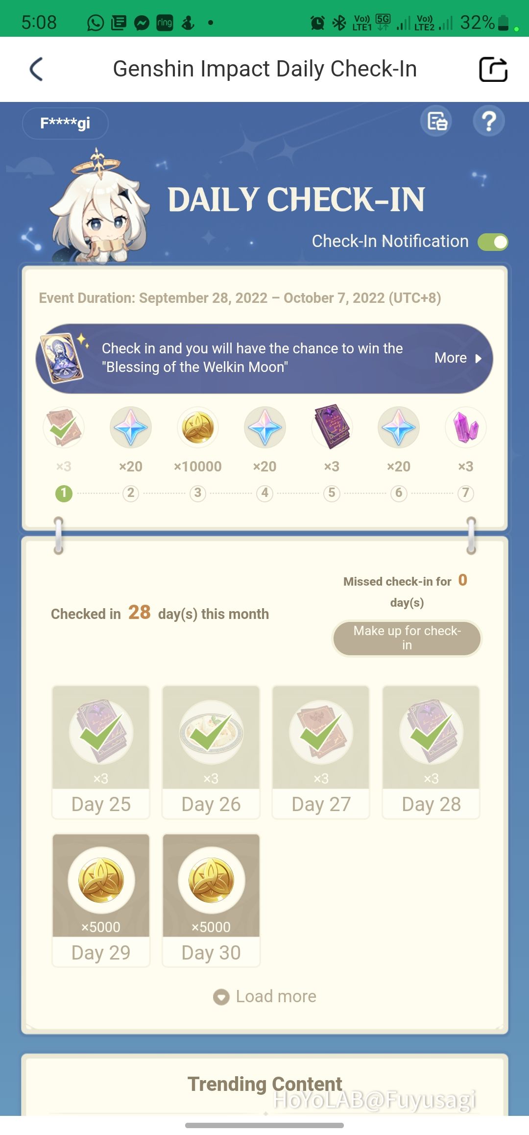 New Daily Check-ins Genshin Impact | HoYoLAB