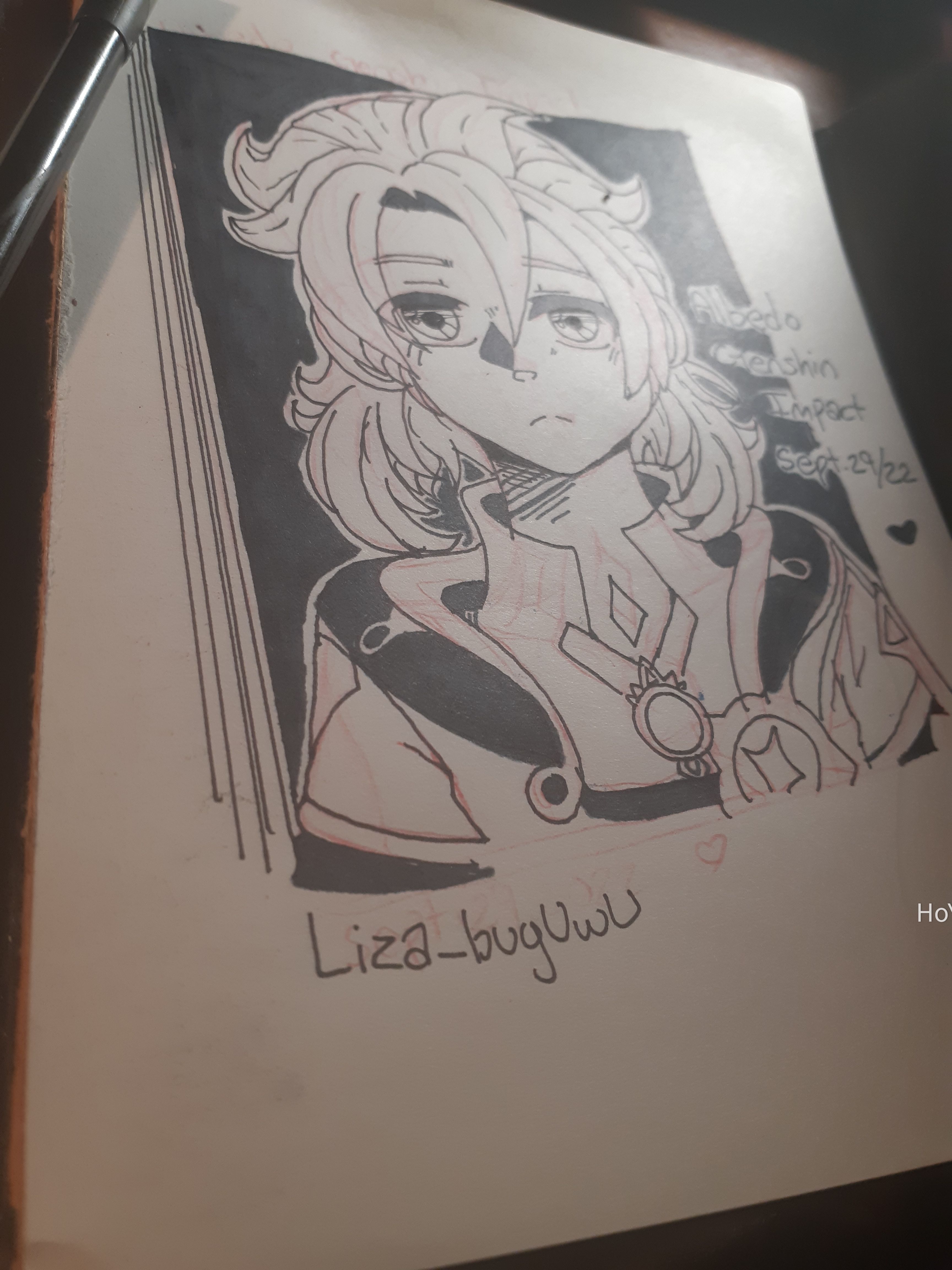 Albedo[line art[sketch] | Genshin Impact | HoYoLAB