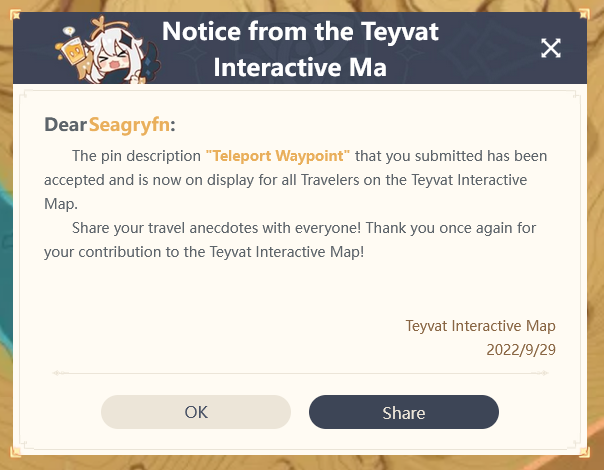 Teyvat Interactive Map screenshots accepted Genshin Impact | HoYoLAB