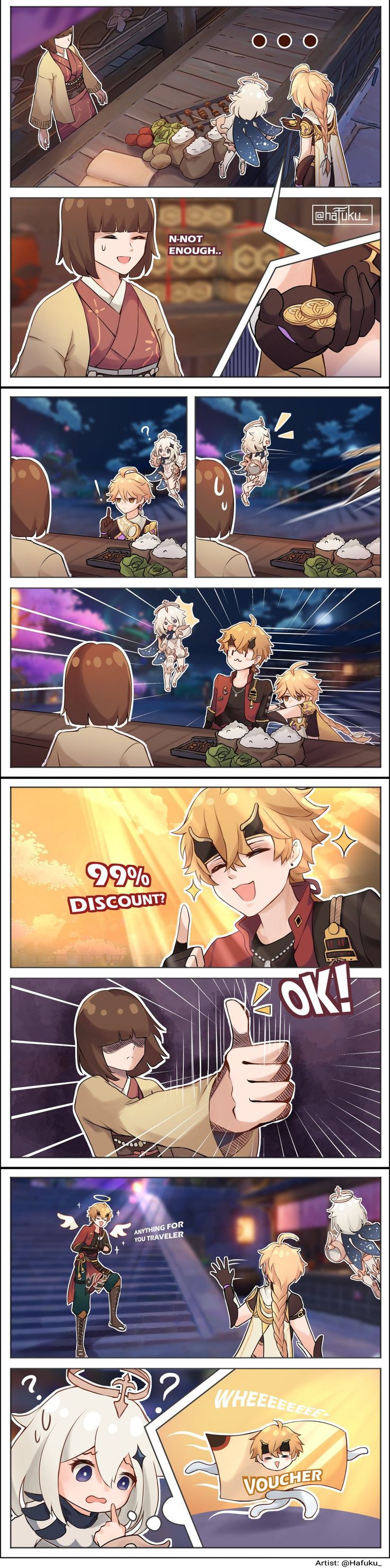 Signatures and a walking discount voucher meme ( •ᴗ• ) Genshin Impact ...