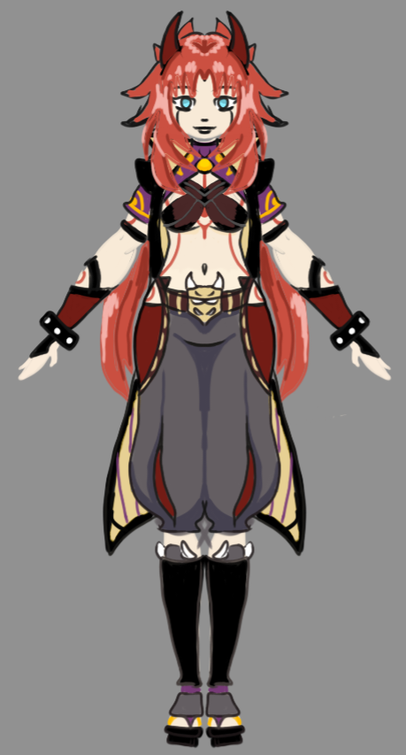 Outfit swapped Nilou and Itto. Genshin Impact | HoYoLAB