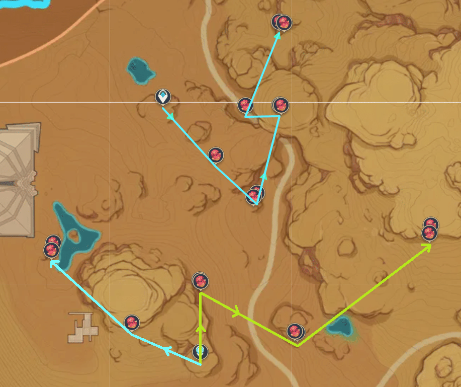 Henna Berry (Redcrest) Farming Routes! Sumeru Specialties for Candace ...