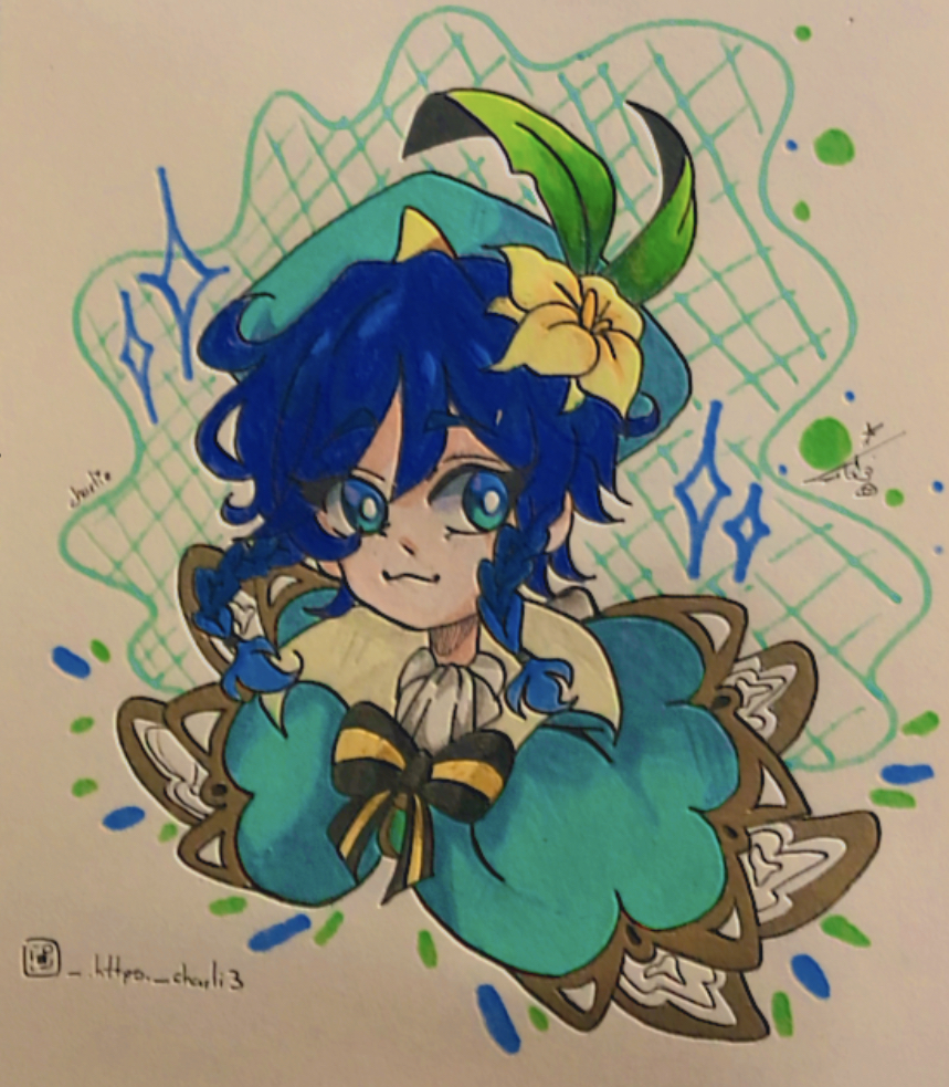 Venti fan art! Genshin Impact | HoYoLAB