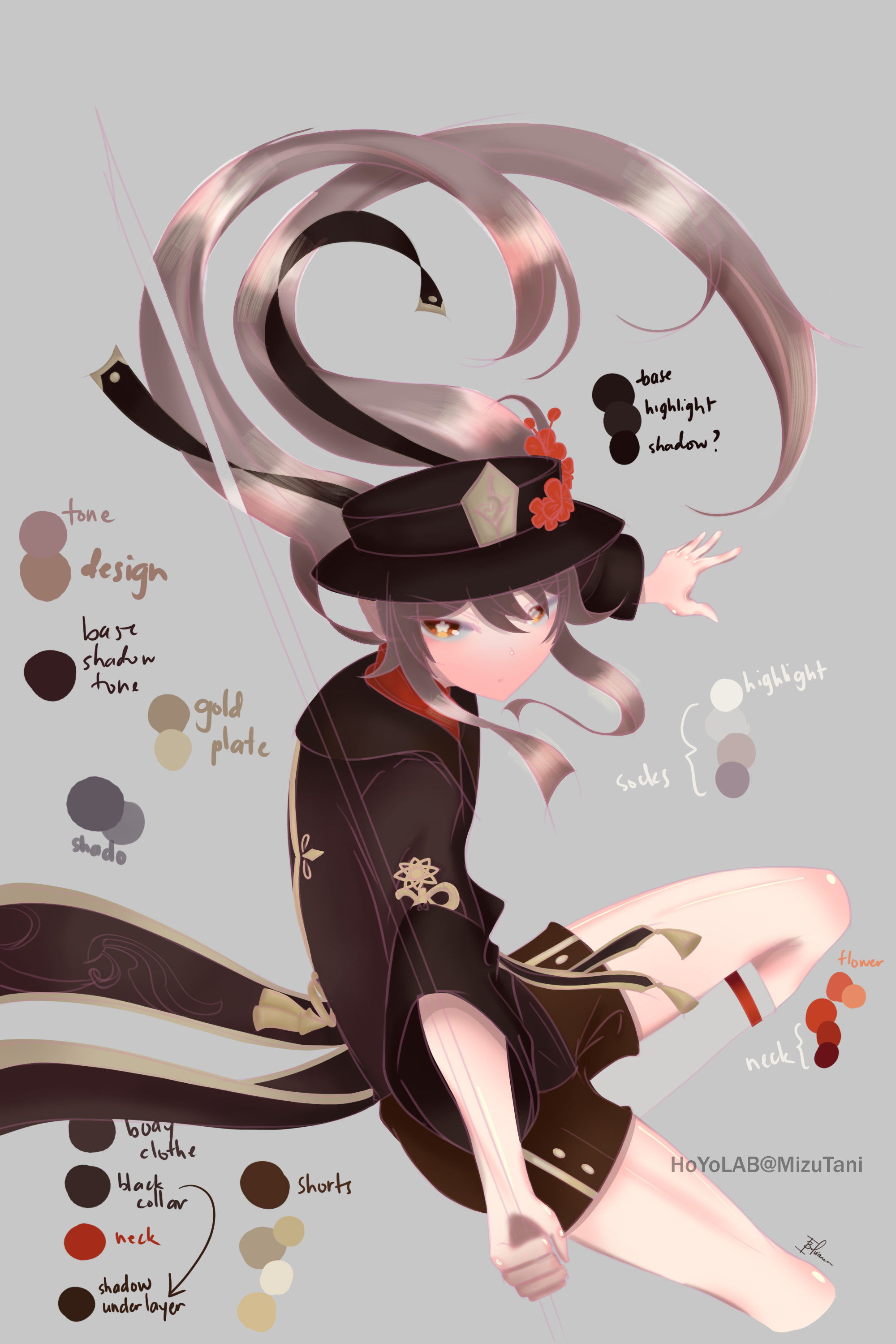 Hu Tao - artwork in progress Genshin Impact | HoYoLAB