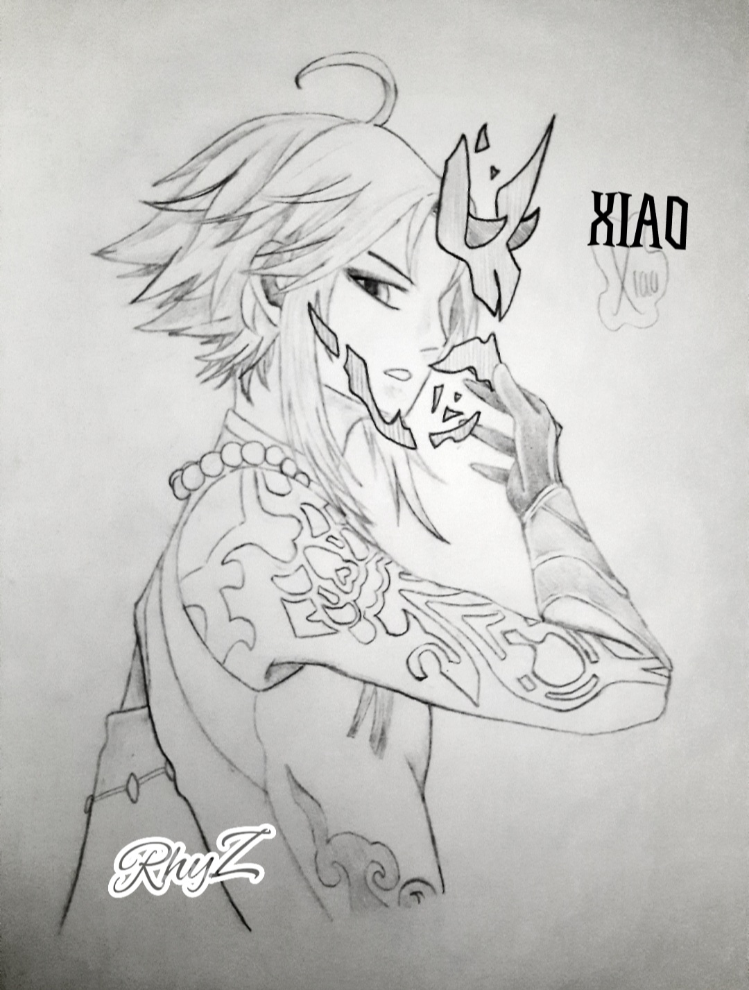 Xiao pencil drawing Genshin Impact | HoYoLAB