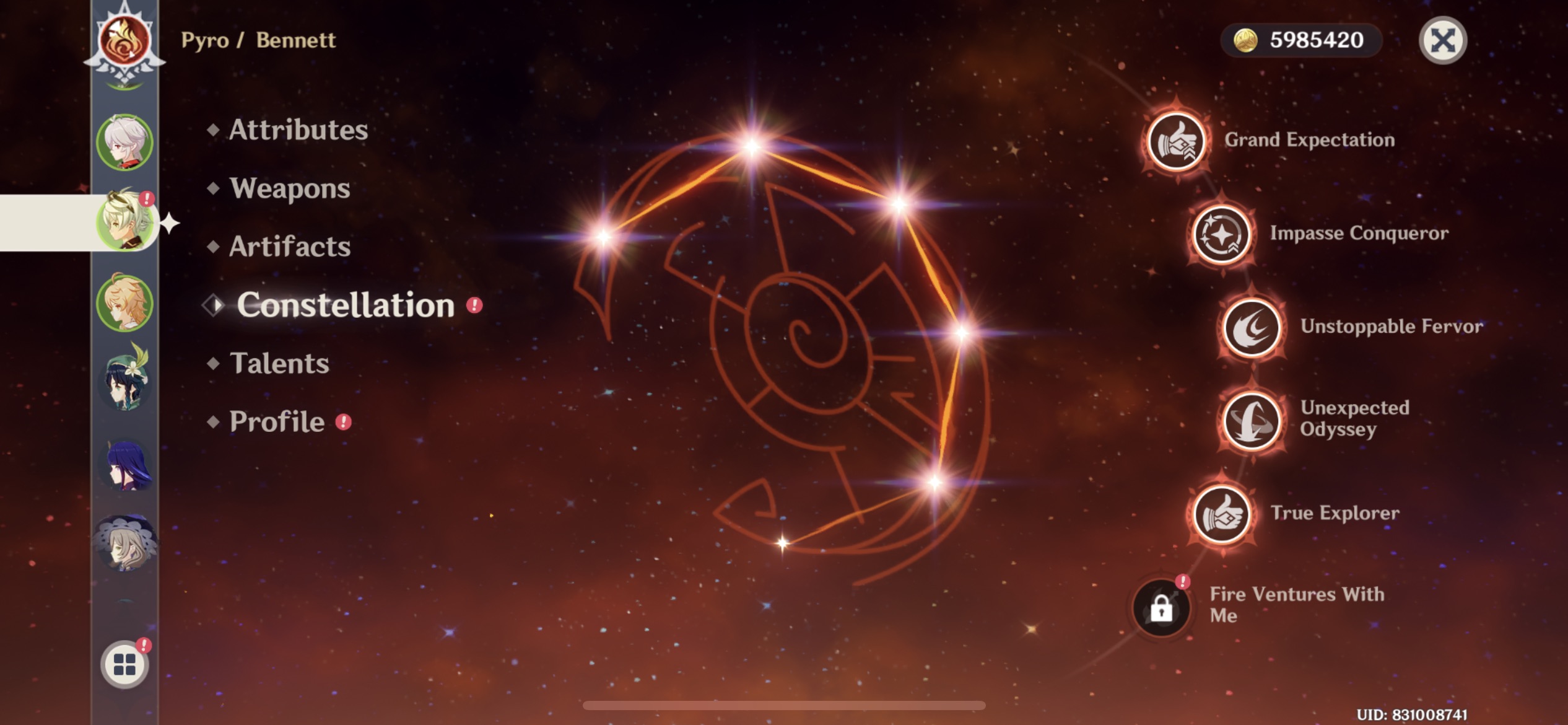 Bennett Constellations! 』 Genshin Impact | HoYoLAB