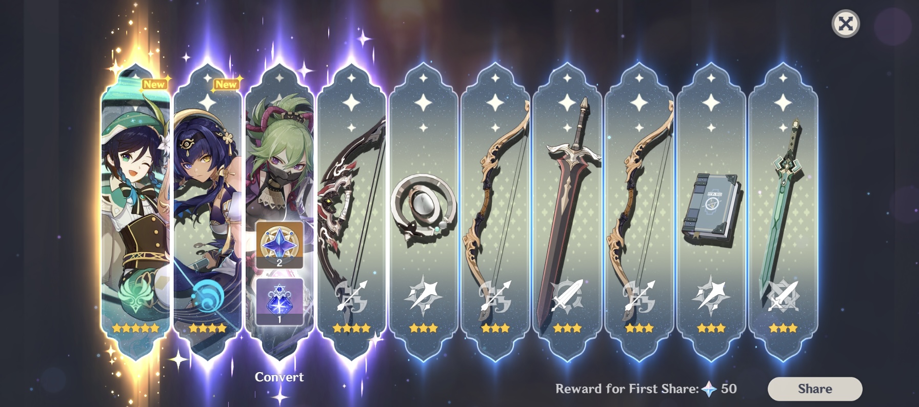 FIRST TEN PULL Genshin Impact | HoYoLAB