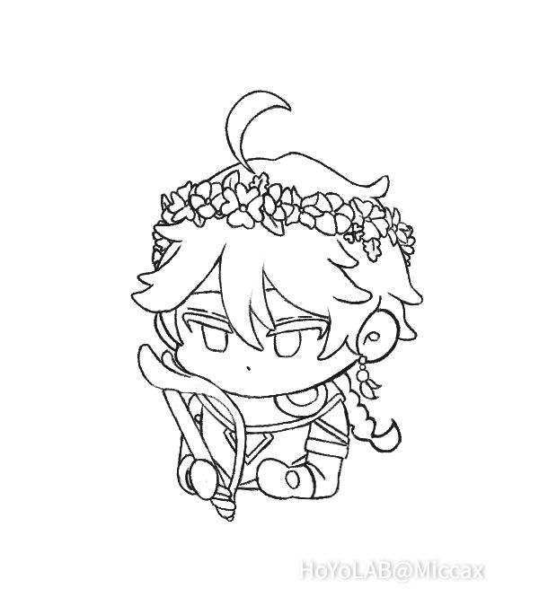 Aether flower crown emoji Genshin Impact | HoYoLAB