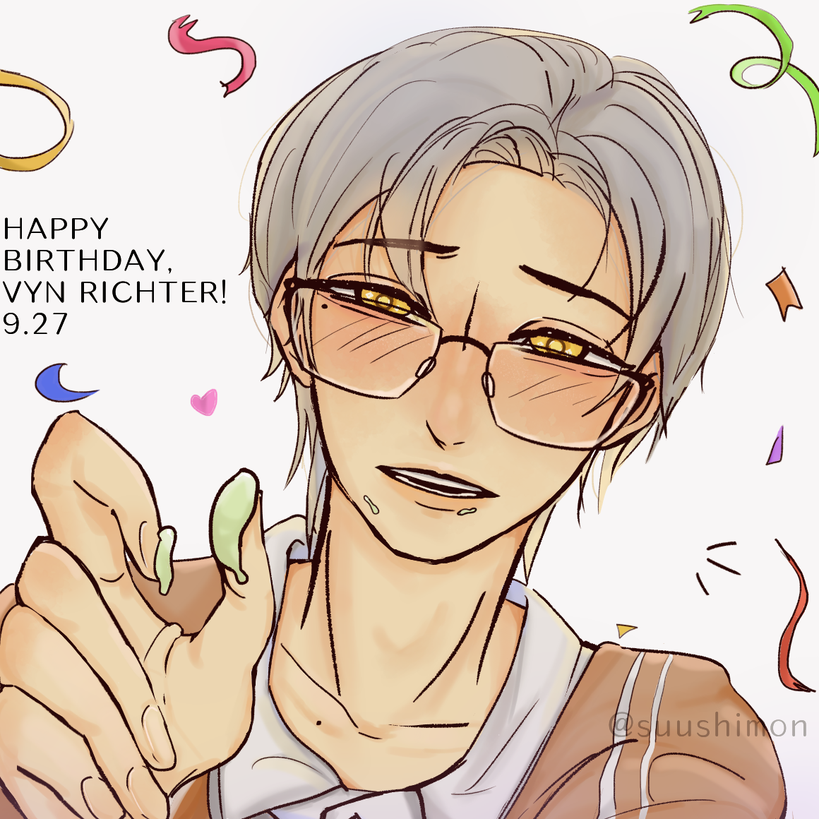 Belated birthday art for Vyn! Tears of Themis | HoYoLAB