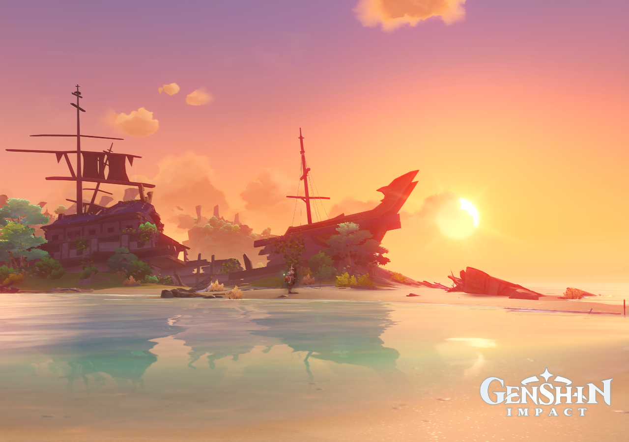 sunset in inazuma Genshin Impact | HoYoLAB