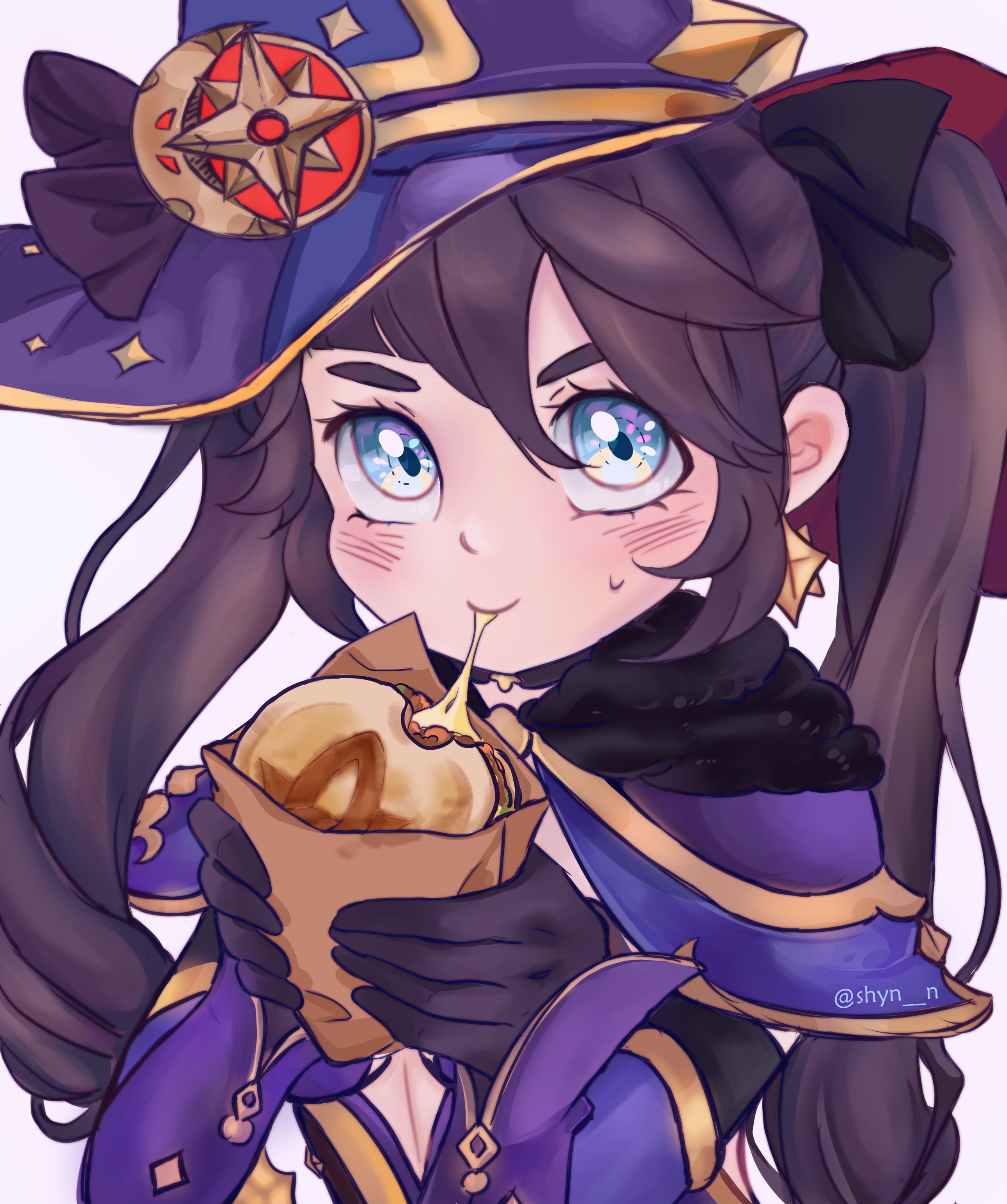 its just casually-eating-mora-meat-Mona Genshin Impact | HoYoLAB