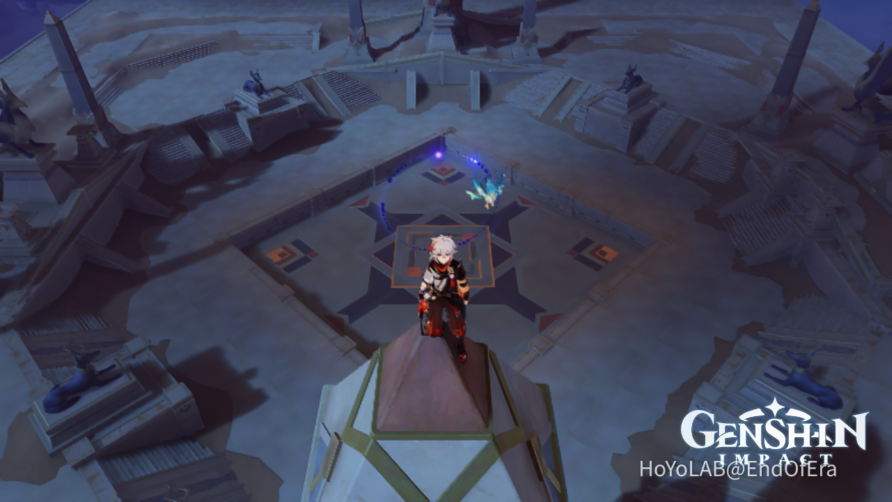 At the top of Giant Pyramid Genshin Impact | HoYoLAB