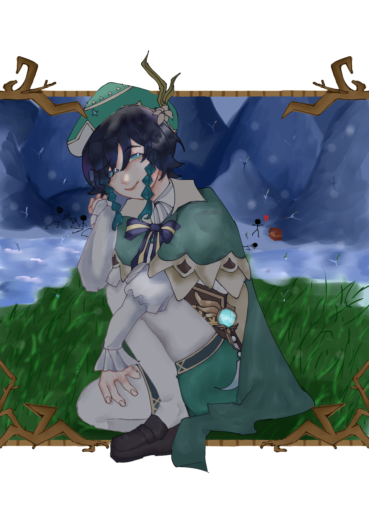 A Windborne Bard During a Snowy Winter Night Genshin Impact | HoYoLAB