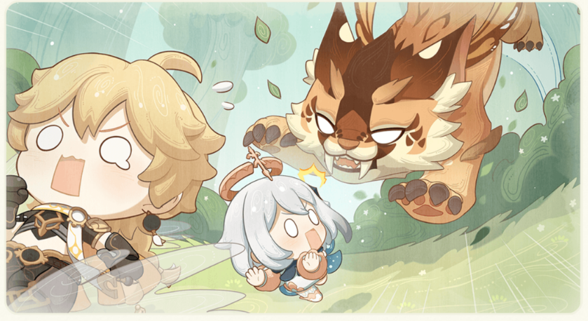 Aether and his emergency food in danger Genshin Impact | HoYoLAB