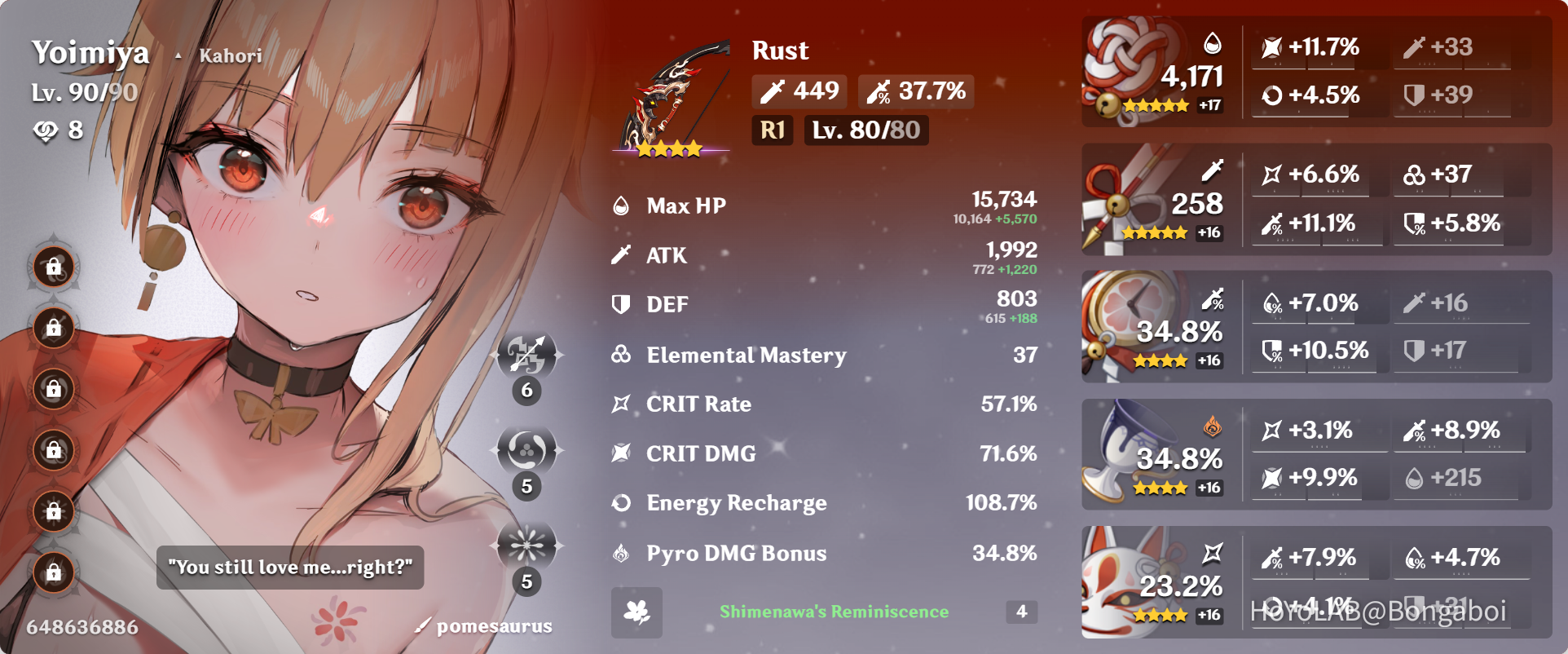 kimochi-ii. (yoimine, by rights) Genshin Impact | HoYoLAB