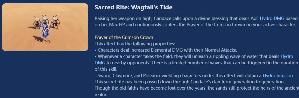 Cultivation Guide of Candace, the Golden Vow Genshin Impact | HoYoLAB