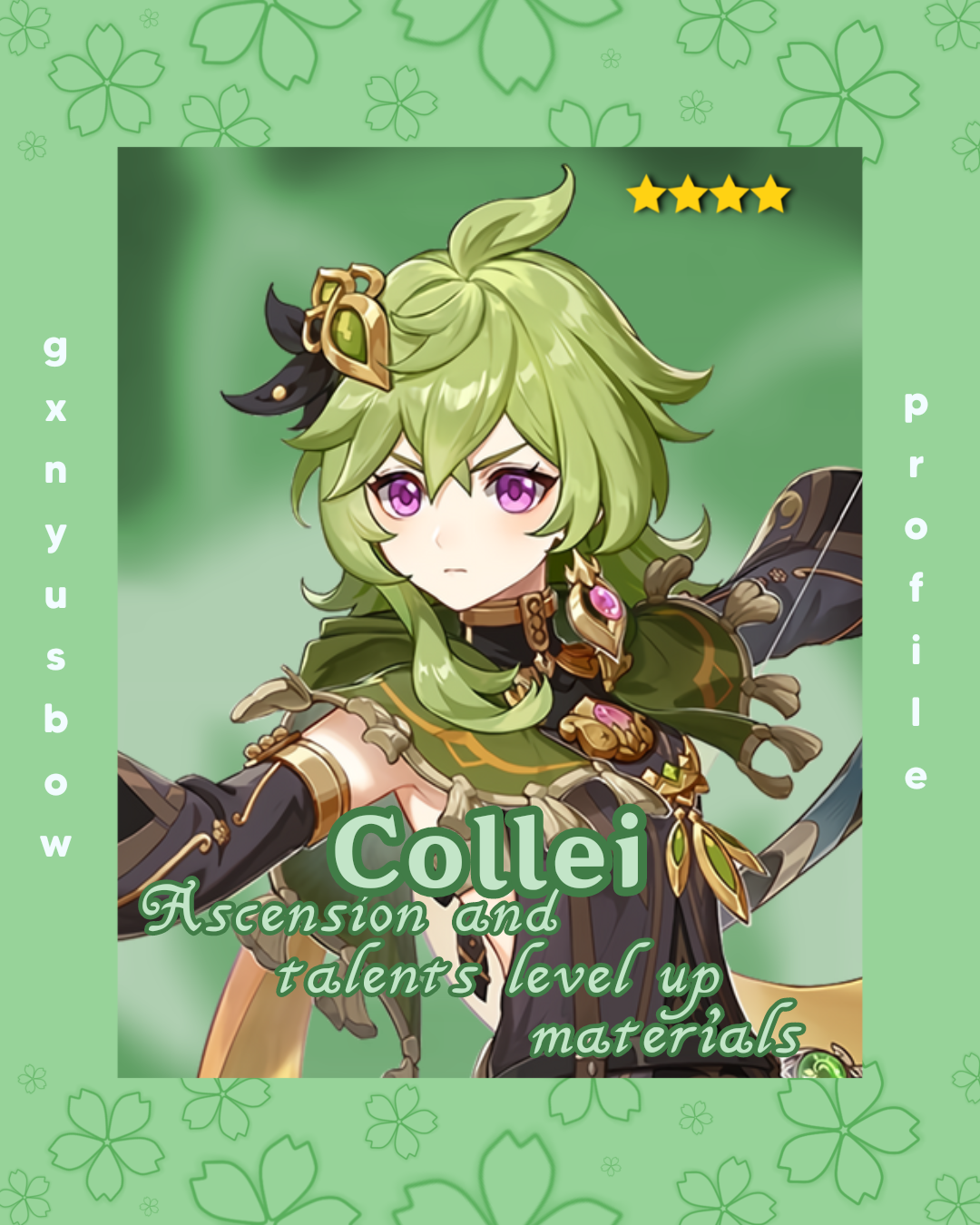 Collei Ascension Materials Genshin Impact | HoYoLAB
