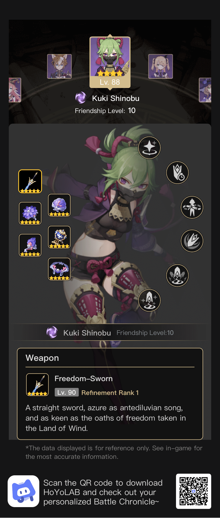 [Version 3.1] My DPS Kuki Shinobu 久岐忍 Genshin Impact | HoYoLAB