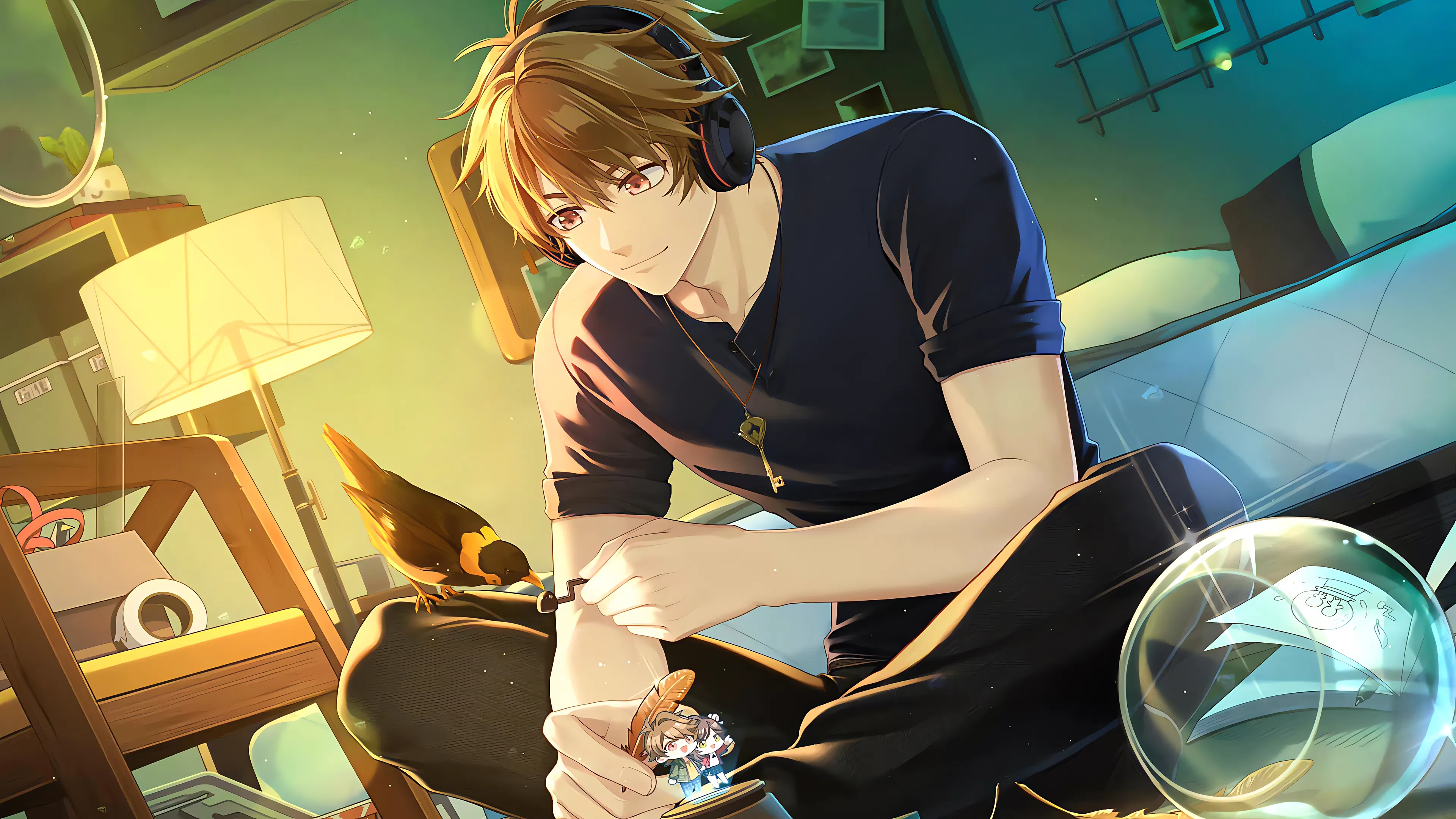 Luke【SSR • Logic • 夜落星河 || Under the Milky Way】 HD Edit PC Wallpaper ...