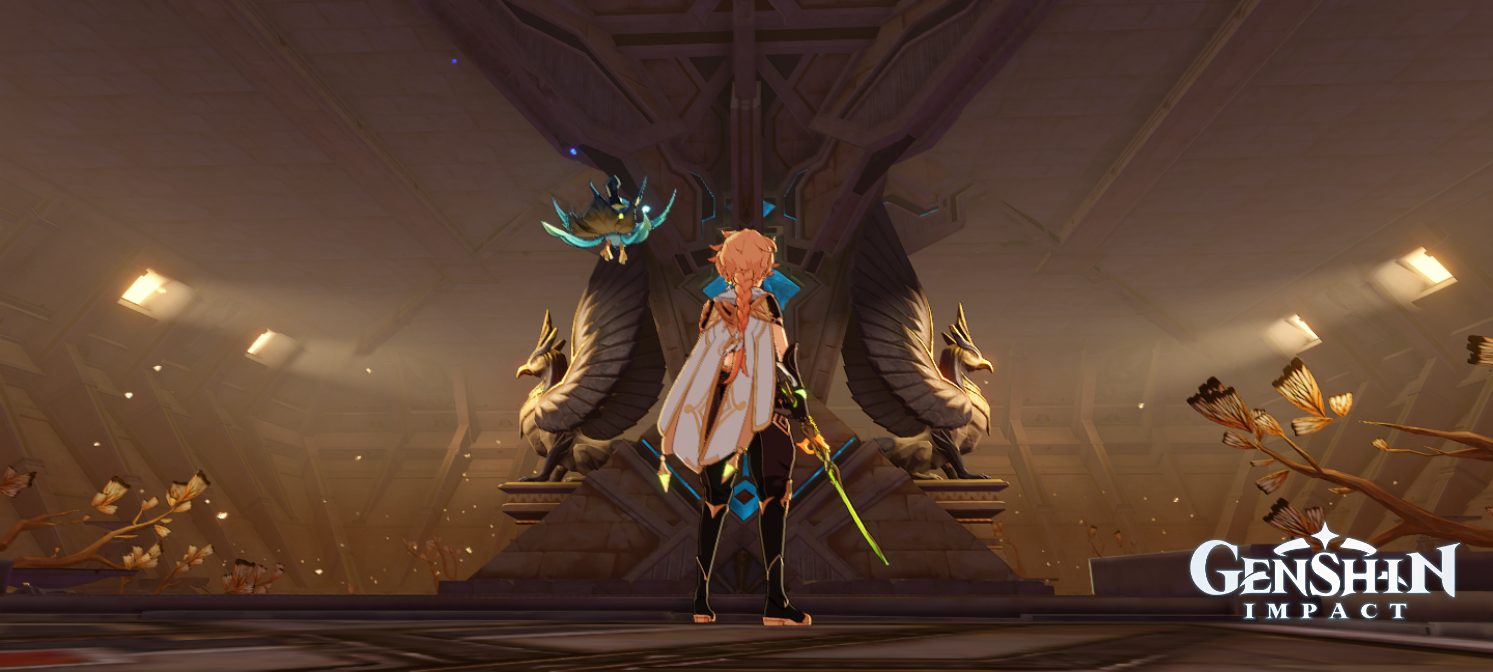 inside the upper level of the pyramid Genshin Impact | HoYoLAB