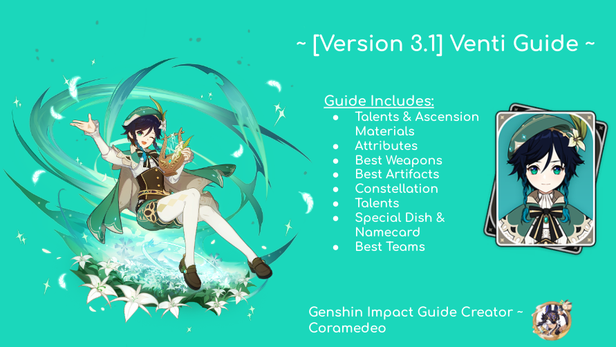 ~ Version 3.1] Venti Guide Genshin Impact | HoYoLAB