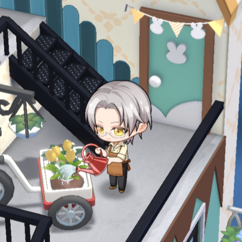 Chibi Vyn on Sweet Home Day Lounge Theme Tears of Themis | HoYoLAB