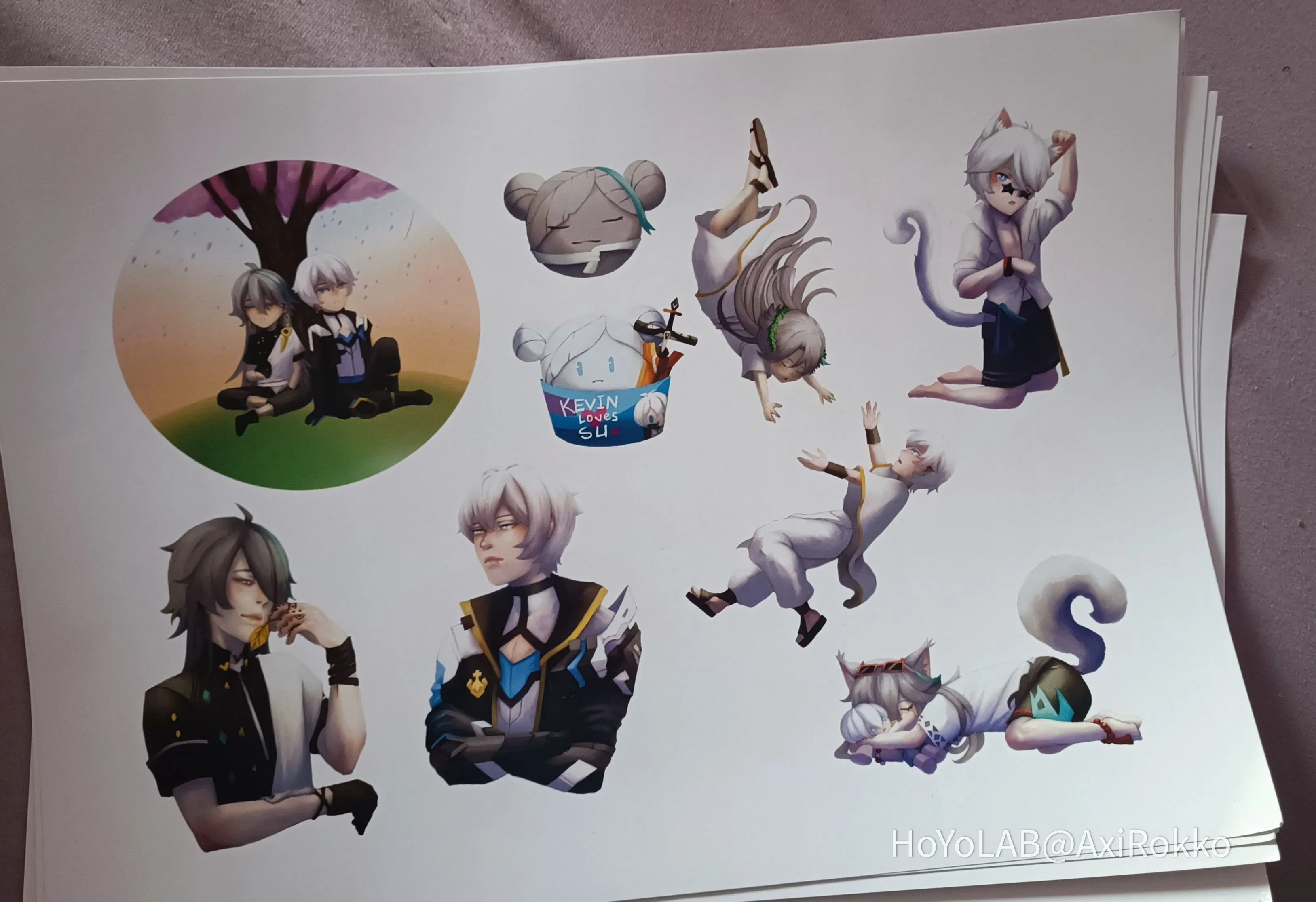 Elysia ans KevinSu stickers Honkai Impact 3rd | HoYoLAB