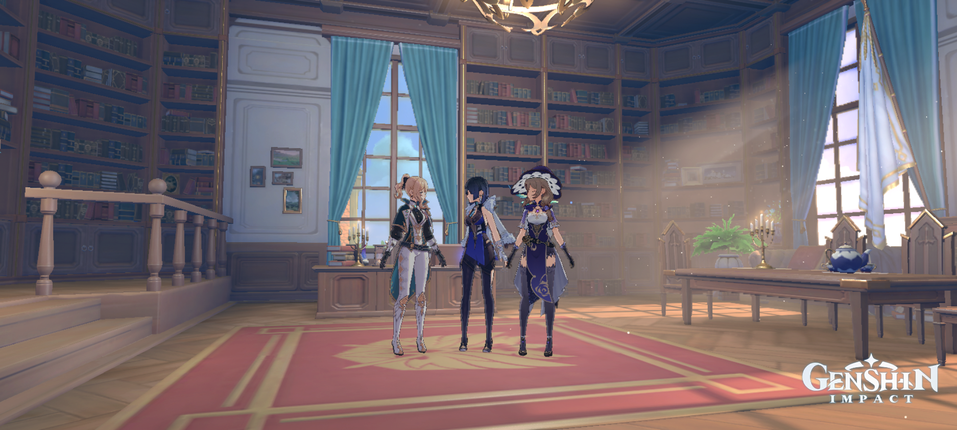 jean and lisa in the library Genshin Impact | HoYoLAB