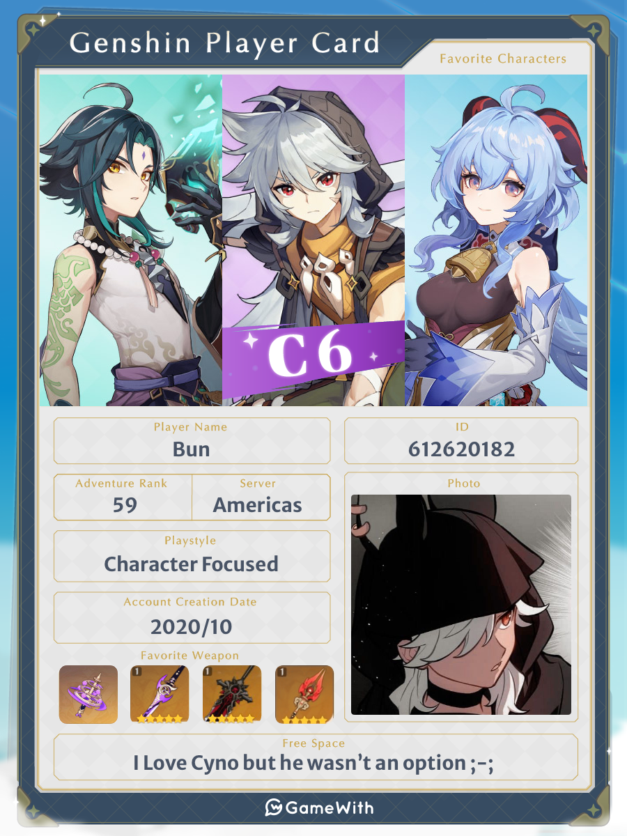 Genshin Card! Genshin Impact | HoYoLAB
