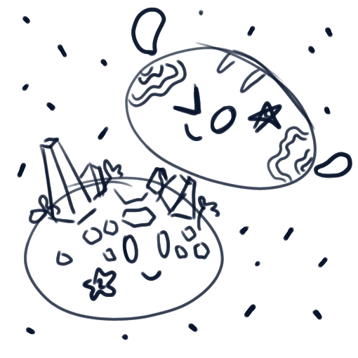 Anemo and Geo slime celebrating Genshin Impact's second anniversary ...