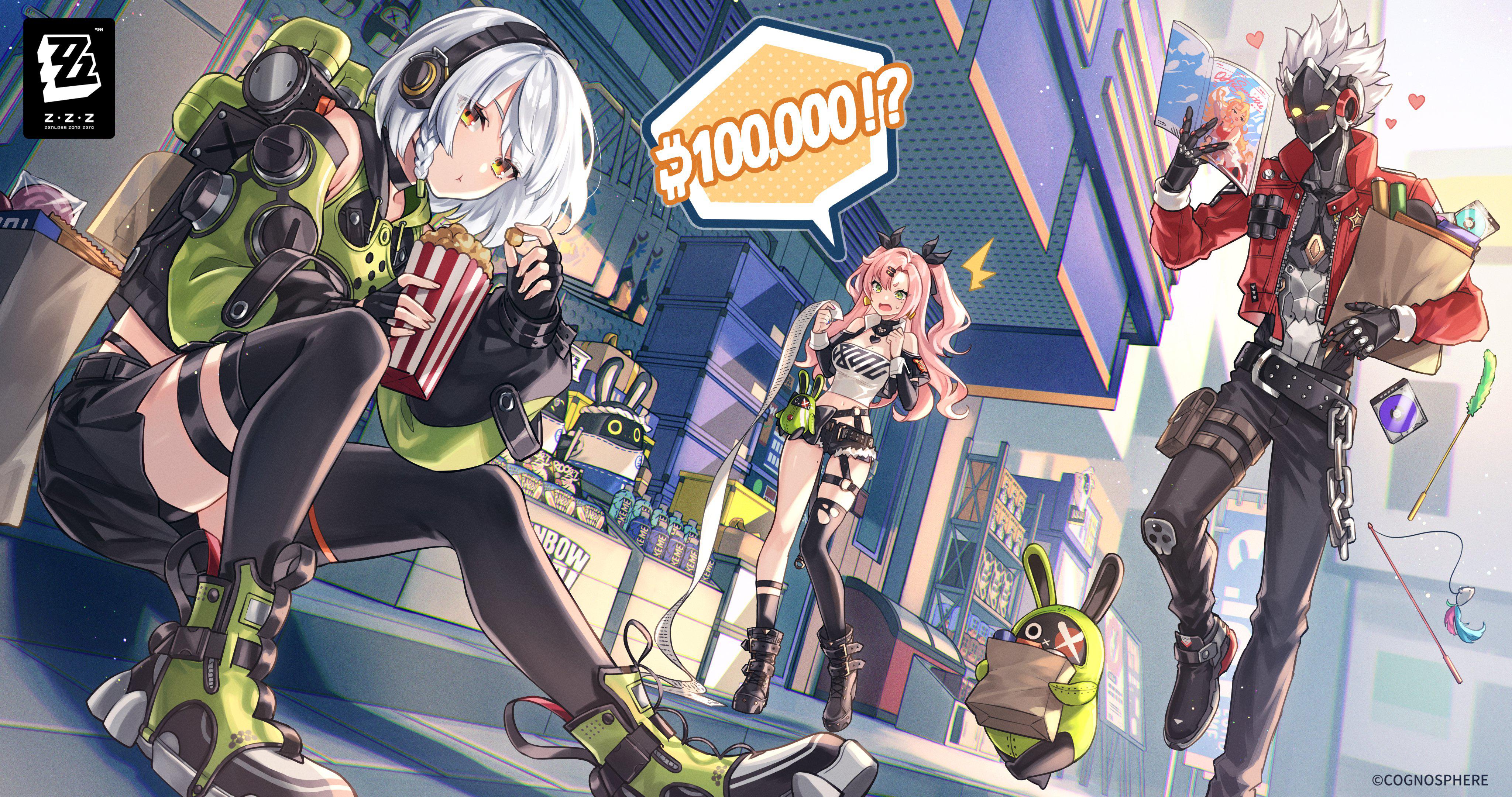 Official illustration for ZZZ archievement of 100k followers / Arte ...