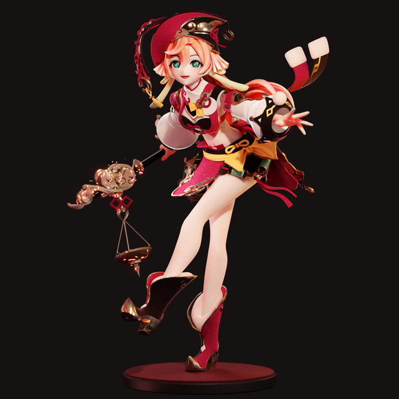 Yanfei 3D model 🤩🔥 Genshin Impact | HoYoLAB