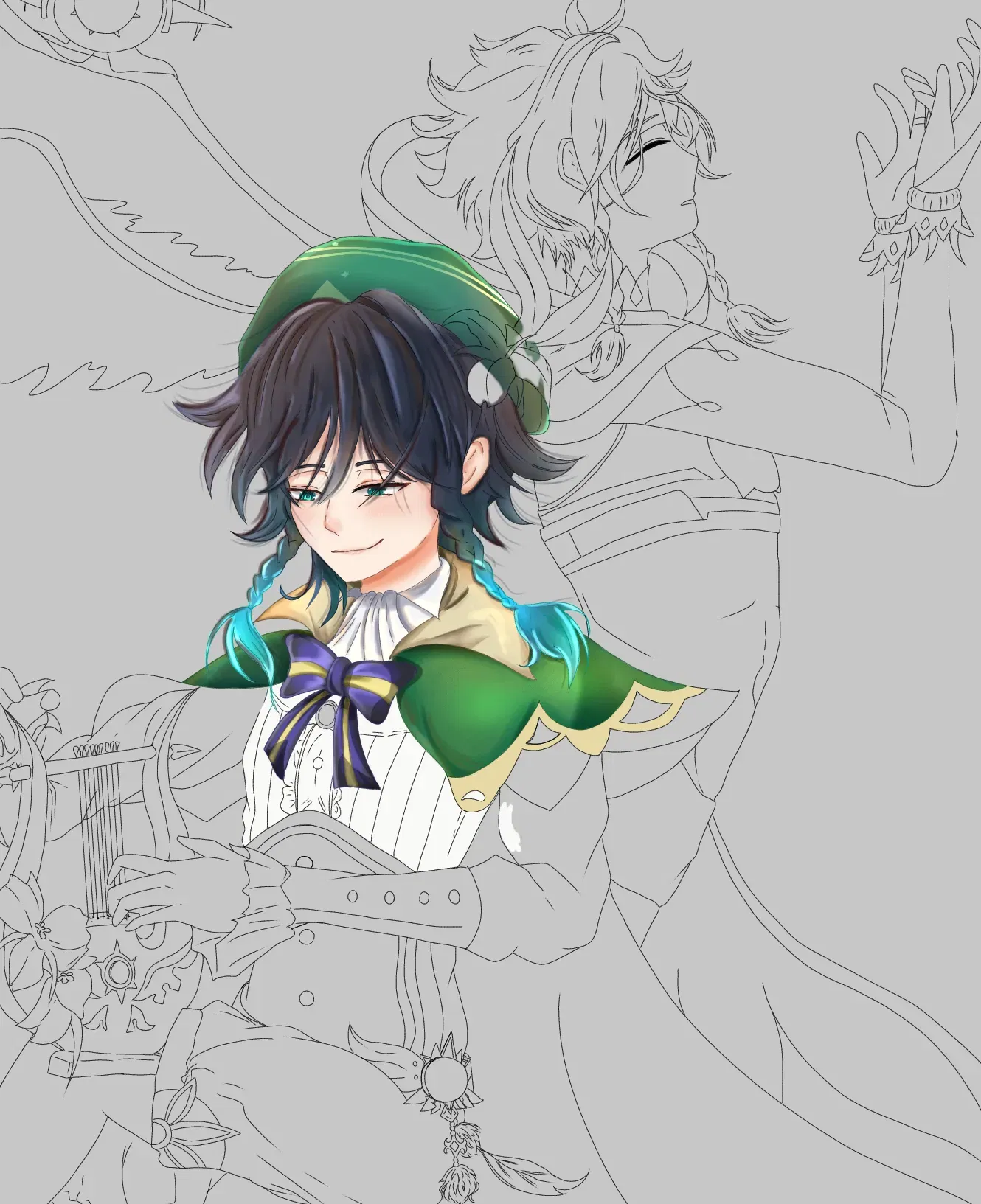 Venti Fanart! Genshin Impact | HoYoLAB