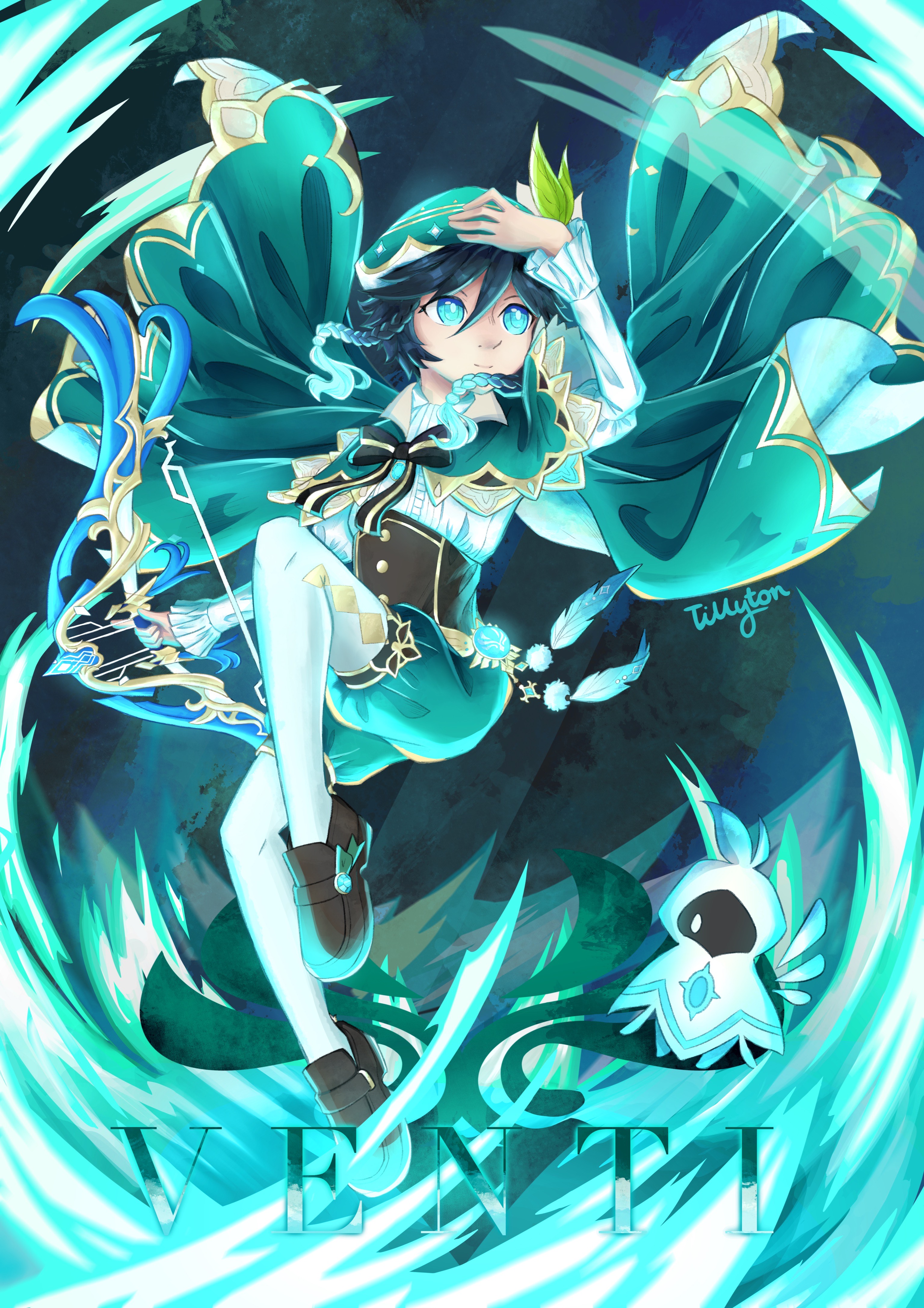 My Venti Fanart Submission! ଘ( ˵•́ ᴗ •̀˵) Genshin Impact | HoYoLAB