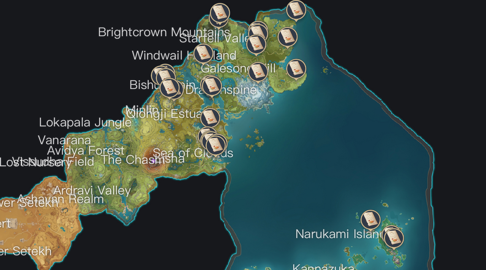 Map to help Genshin Impact | HoYoLAB