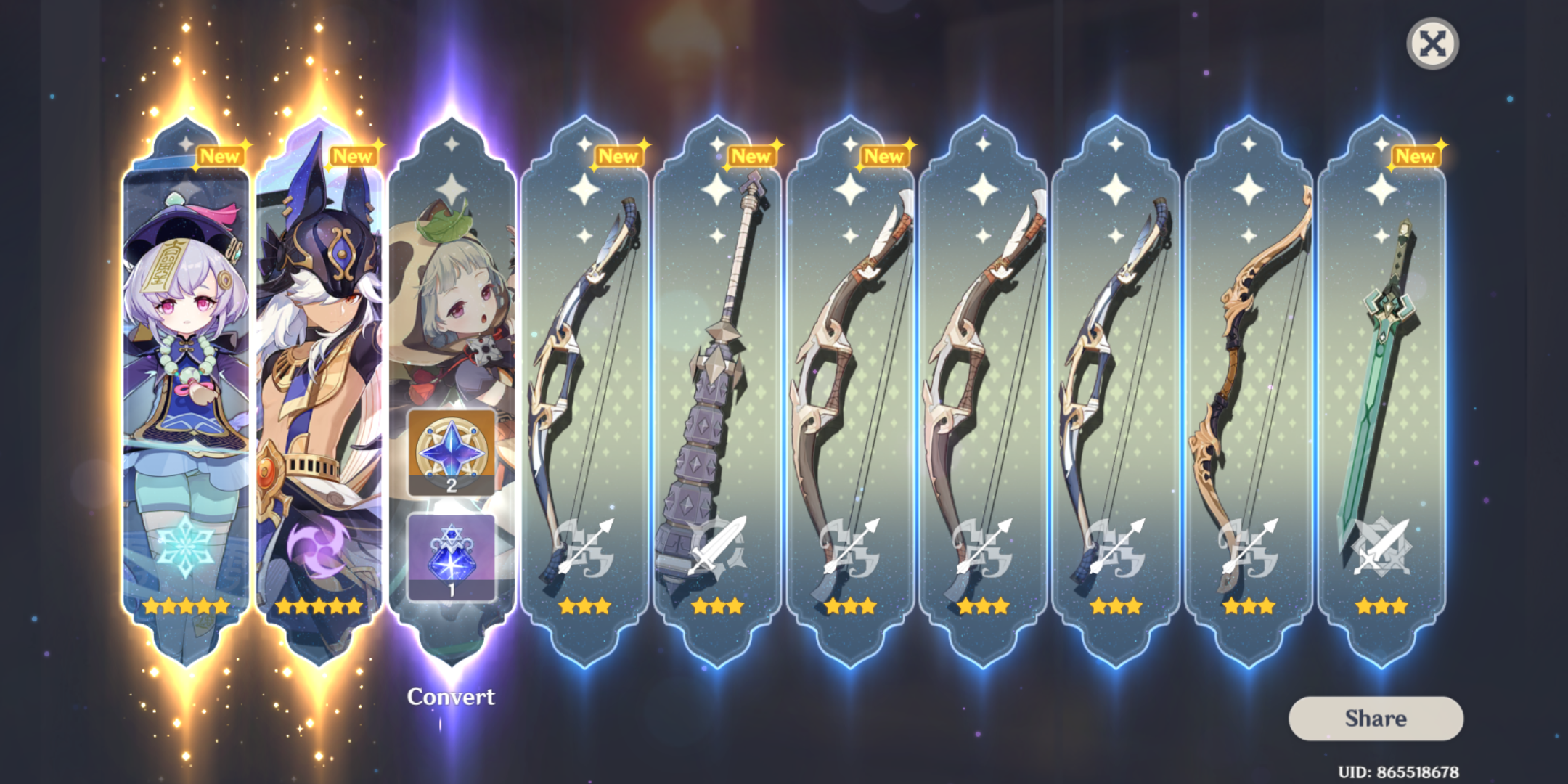 Got lucky on first ten pull Genshin Impact | HoYoLAB