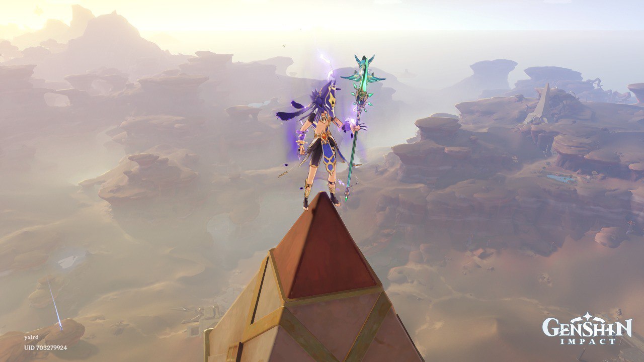 My cyno on the pyramid Genshin Impact | HoYoLAB
