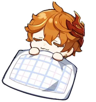 sleeping chibi emote