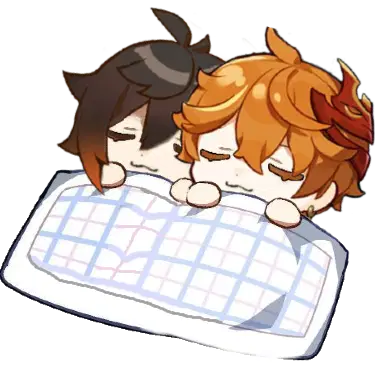 sleeping chibi emote