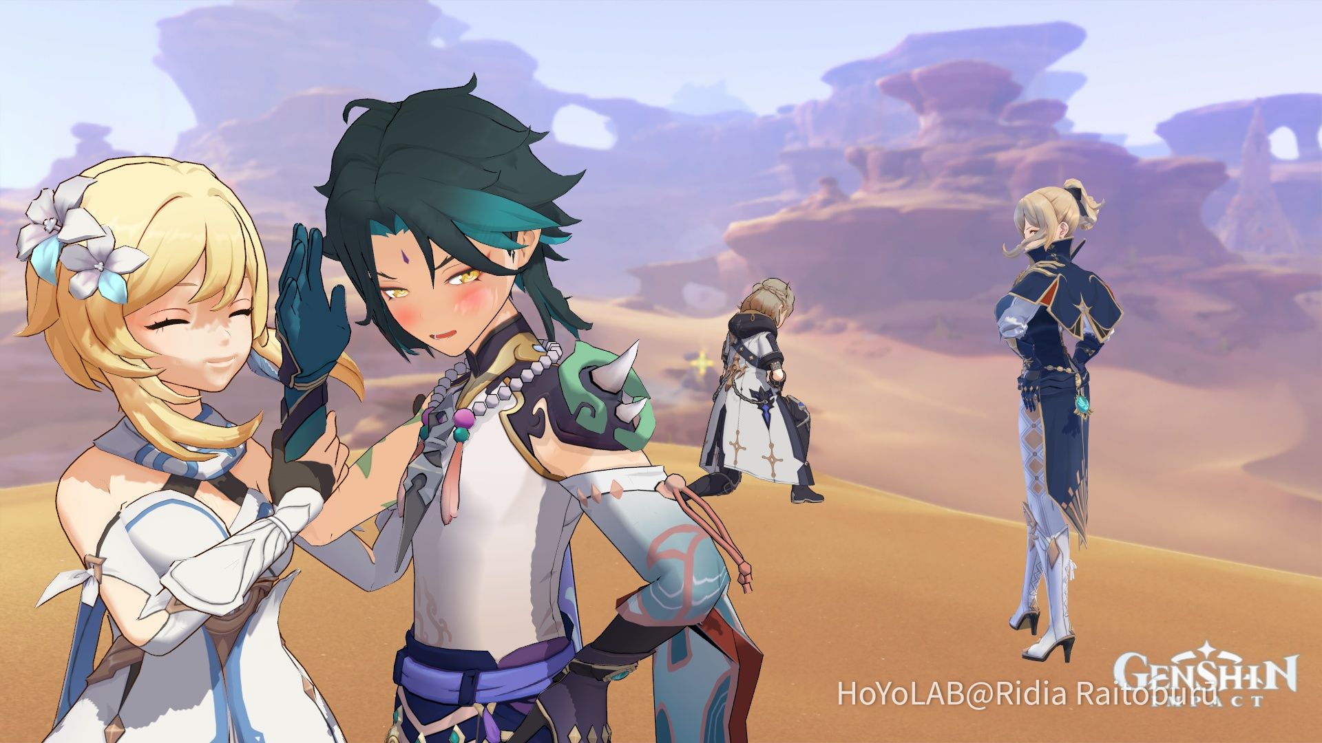 My team during entire the Archon Quest 🌟 | MMD Genshin Impact | HoYoLAB