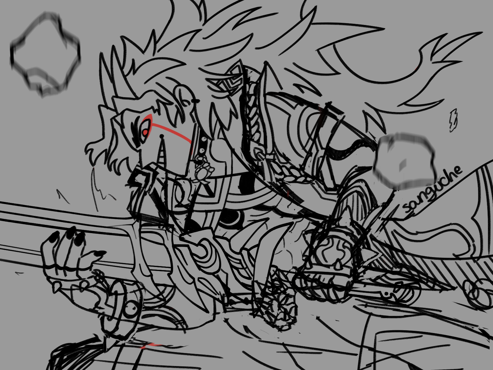 Itto sketch I made a while ago Genshin Impact | HoYoLAB