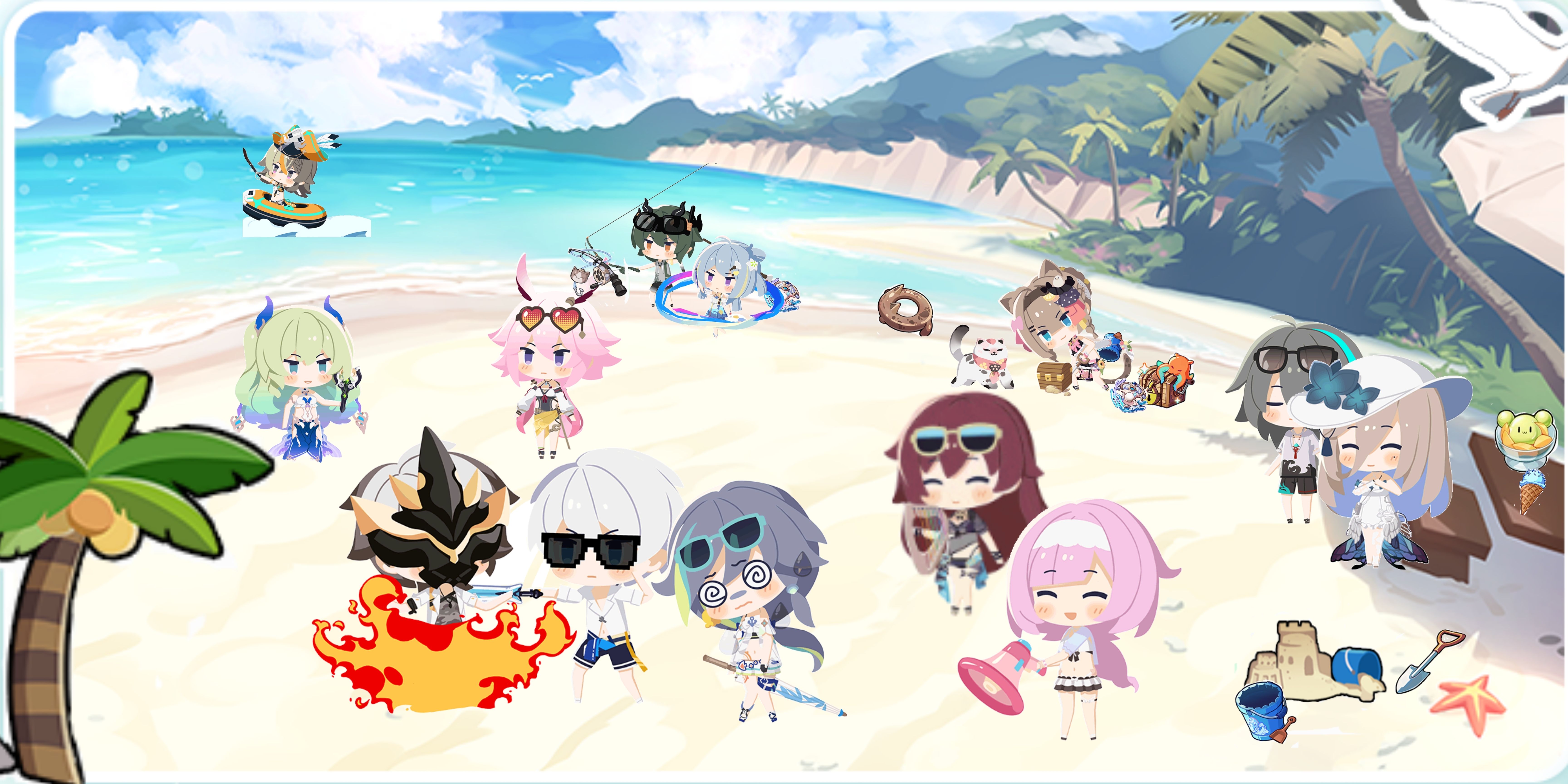 Summer Beach Flame Chasers Honkai Impact 3rd | HoYoLAB