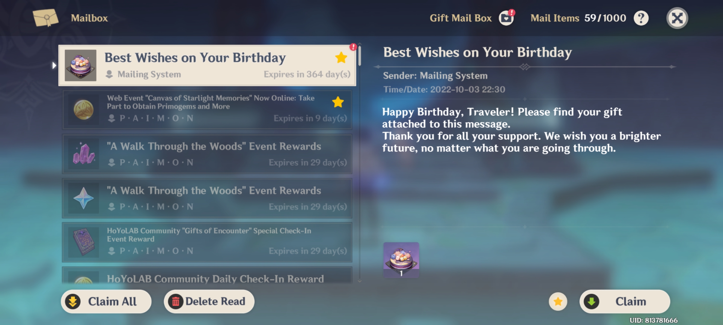 Birthday Genshin Impact | HoYoLAB