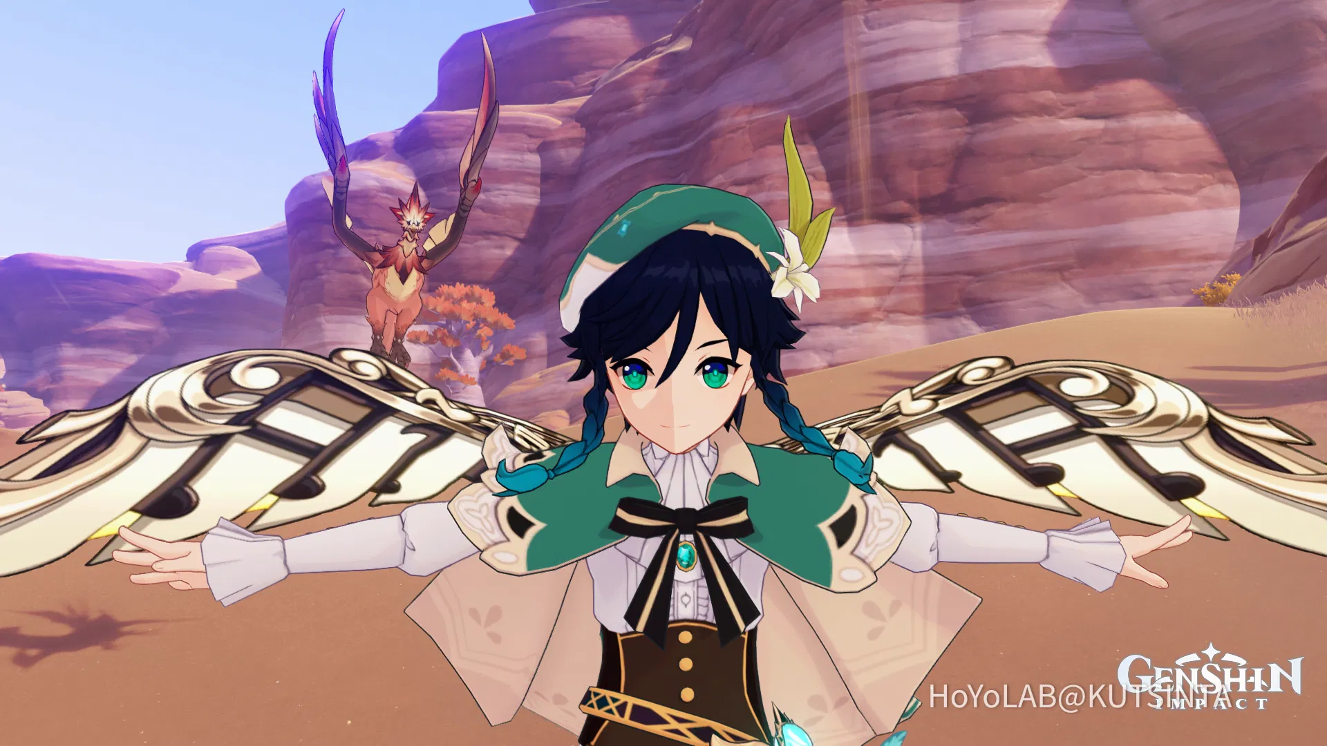 Flying with Baby Dvalin Genshin Impact | HoYoLAB