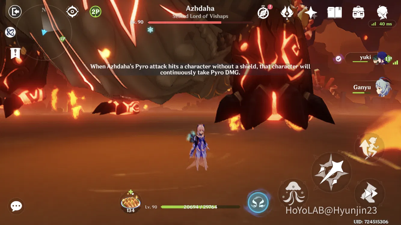 help I’m stuck under Azdaha Genshin Impact | HoYoLAB