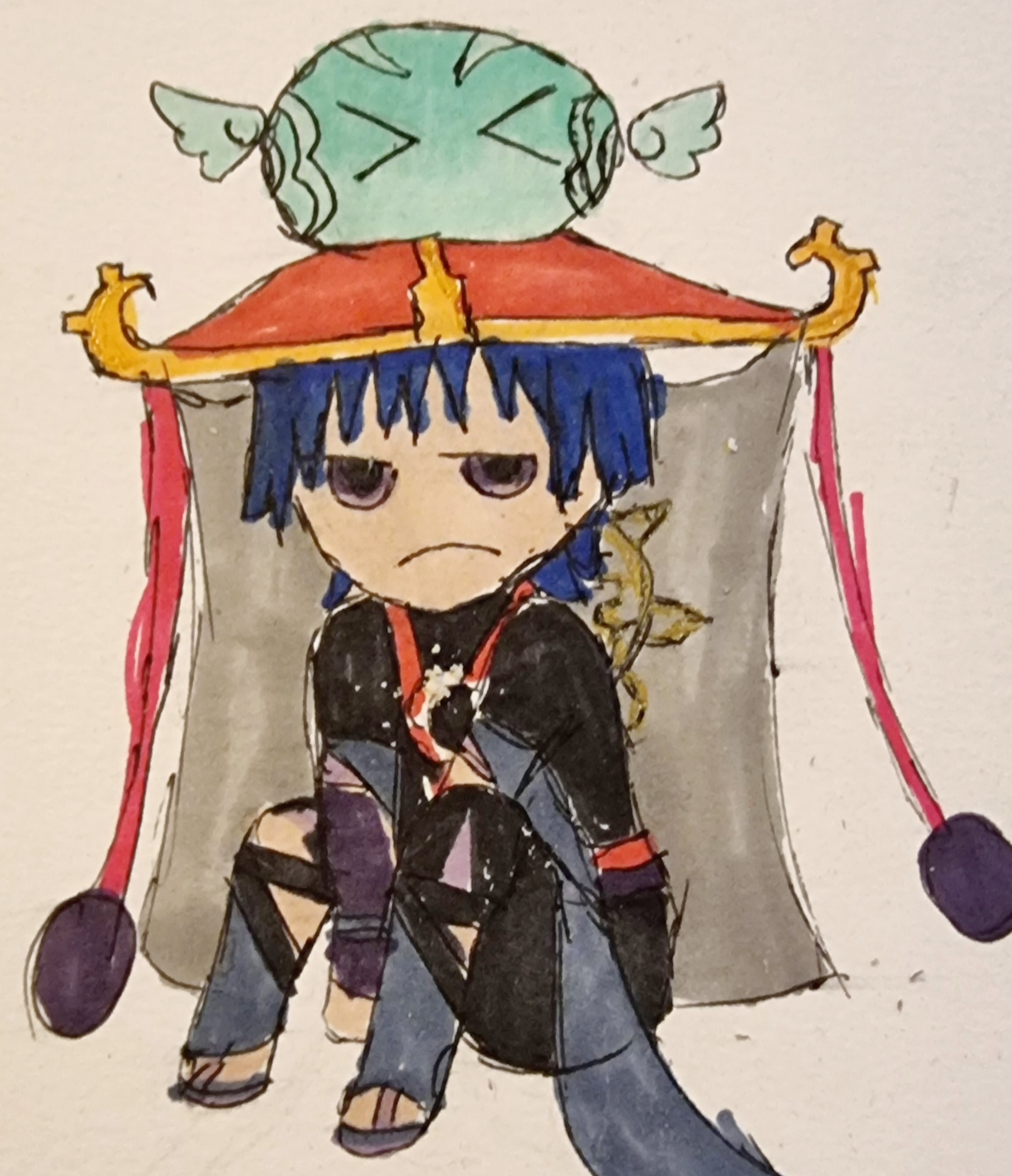 Chibi Scara with Anemo Slime Genshin Impact | HoYoLAB