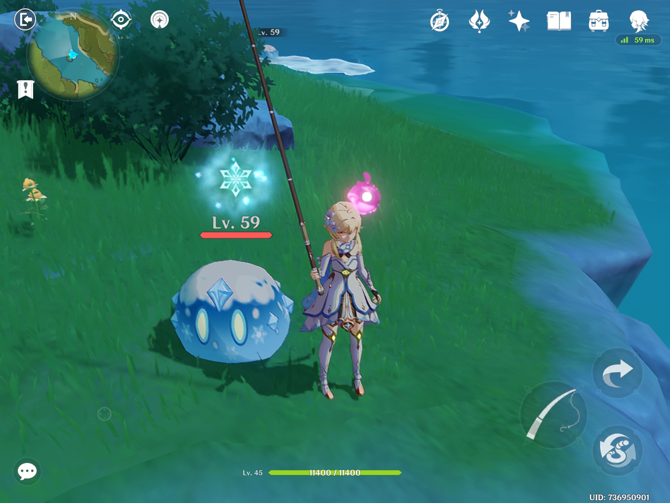 Got myself a pet slime while fishing! Genshin Impact | HoYoLAB