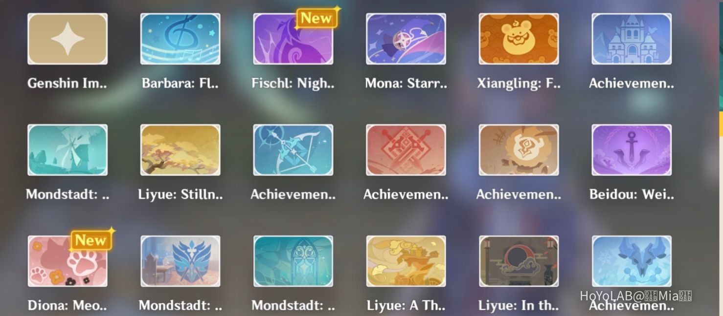 Diona & Fischl Namecard Genshin Impact | HoYoLAB